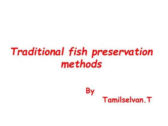 Preservation of fish | PPT