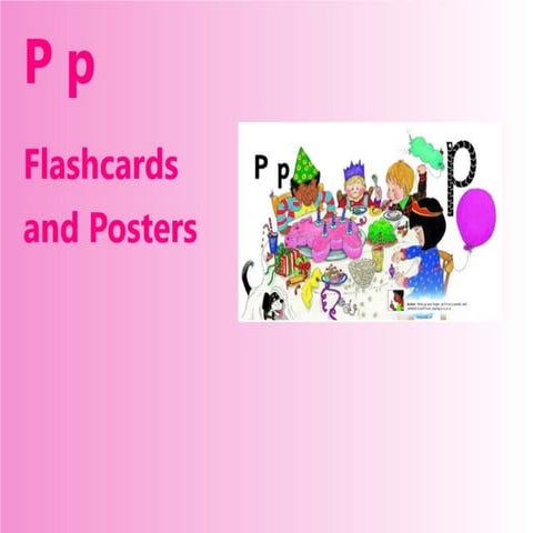 Flashcards and posters P p | PDF