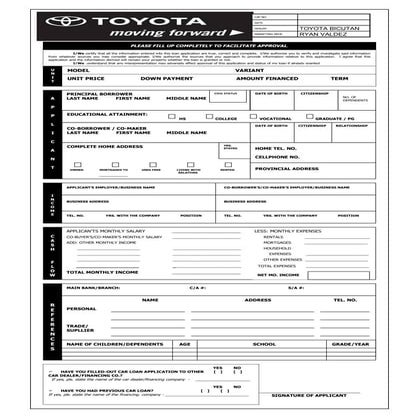 Tfs application form | DOC