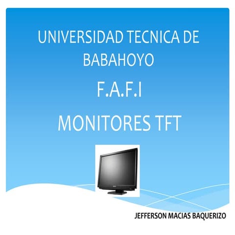 Monitor tft | PPTX