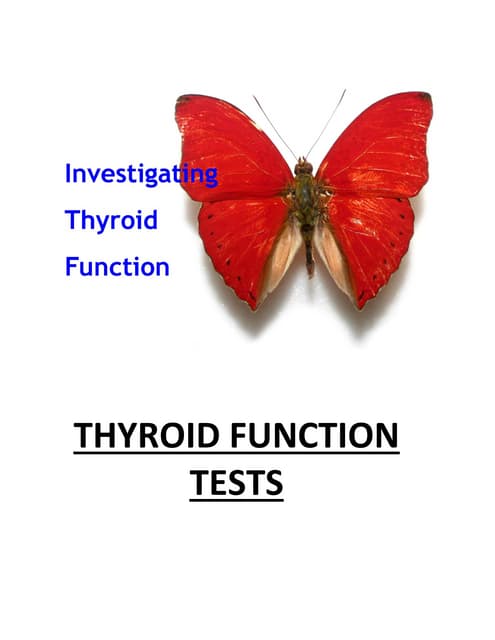 Lab tes thyroid dysfunction | PPT