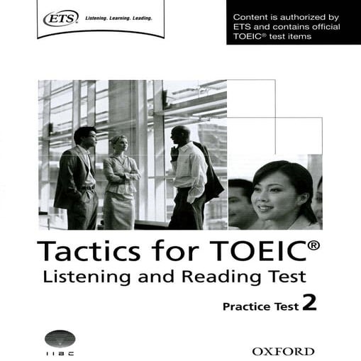 tf TOEIC test 2.pdf for passing the toeic test | PDF