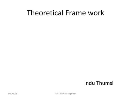Theoretical Framework Mac Kay | PPT