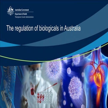 The regulation of biologicals in Australia | PDF