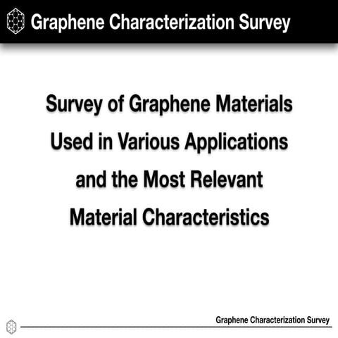 The Graphene Council Graphene Characterization Survey | PDF | Chemistry ...