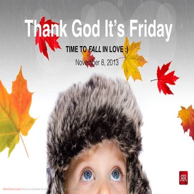 TGIF Reflet Communication - Special Fall Edition - Nov 8, 2013 | PDF