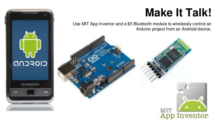 MIT App Inventor + Arduino + Bluetooth