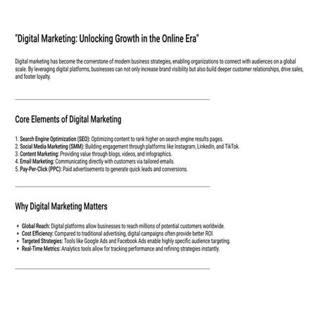 Digital MarketingUnlocking the Power of Digital Marketing: How ...