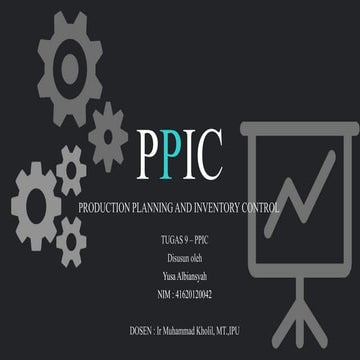 Production Planing and Inventory Control (PPIC) | PPTX