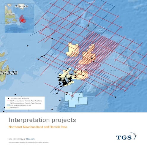TGS GPS- Eastern Canada Interpretation- Newfoundland and Flemish Pass | PDF