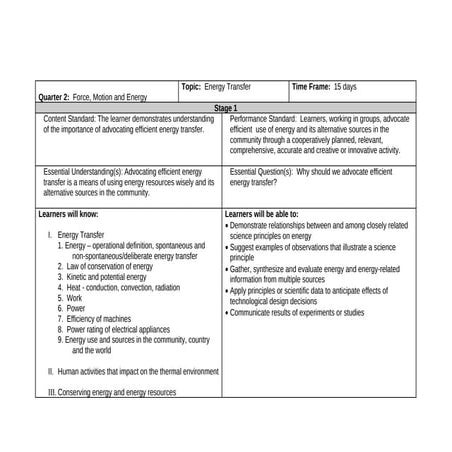 Tg science q2 efficient energy transfer | PPT