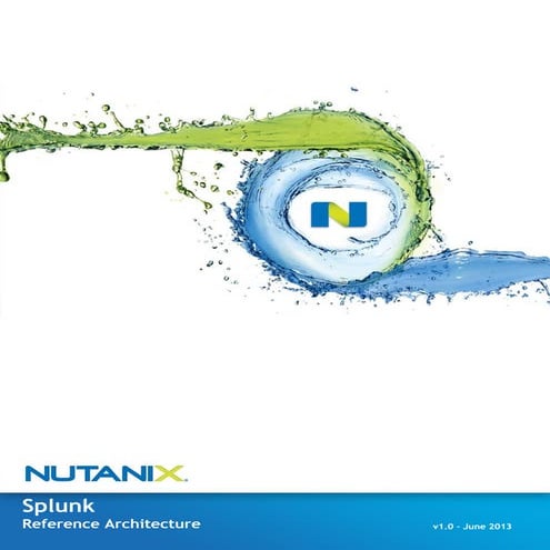 NUTANIX and SPLUNK | PDF | Computer Software and Applications | Computing