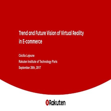 Trends and Future Vision for Reality in E-Commerce | PPT