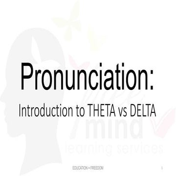 ESL Pronunciation: introduction to the 2 sounds of "th" | POTX