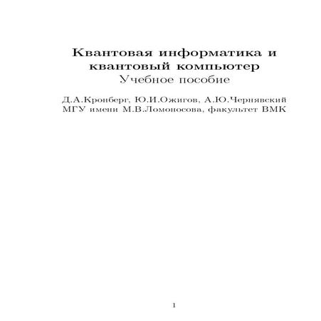 quantum computer | PDF