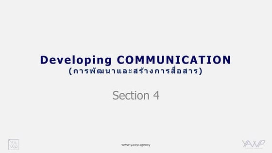 TH Developing communication: Media channels | PPT