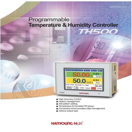 TH500 Controlador Humedad y temperatura Hanyoung NUX (www.nammisa,com ...