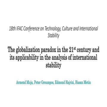 The globalization paradox in the 21st century and its applicability in ...