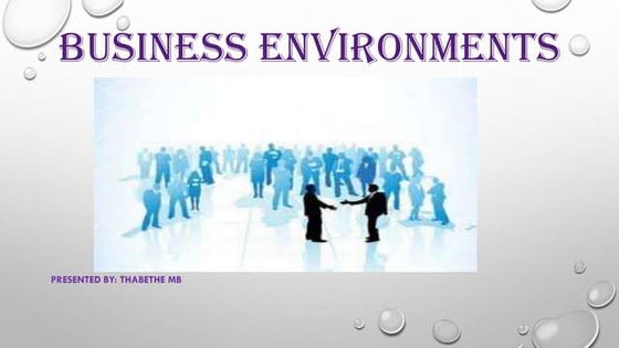 Business environment ppt | PPSX