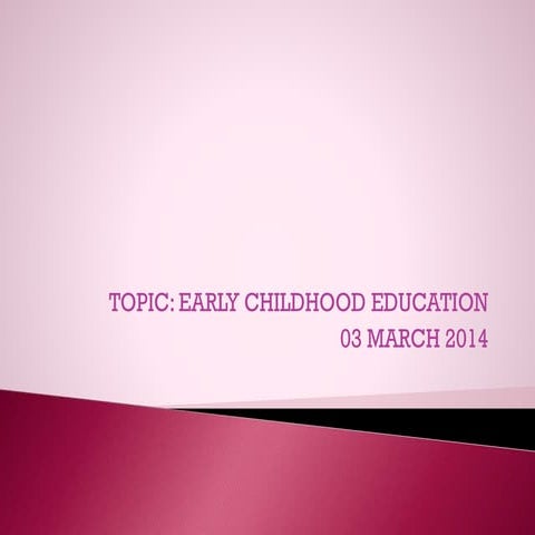 early childhood | PPT