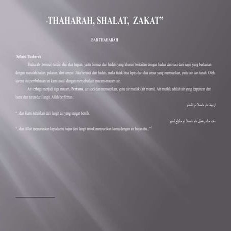 THAHARAH, SHOLAT & ZAKAT 3.pptx