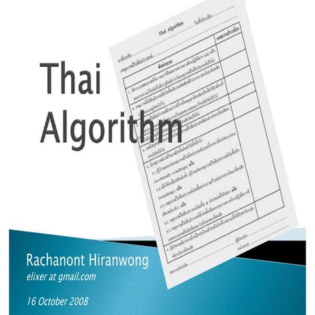 Thaialgorithm Slide | PDF