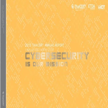 ThaiCERT Annual Report 2015 | PDF
