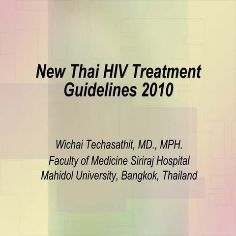 Thai hiv guideline | PDF