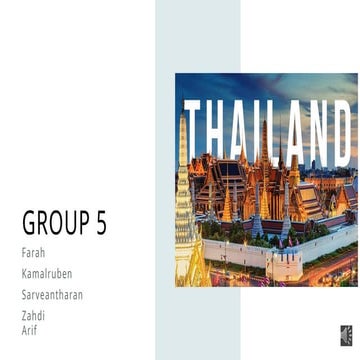 Thailand Presentation Tradicional Foods. | PPTX