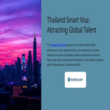 Thailand Smart Visa: Attracting Global Talent.pptx