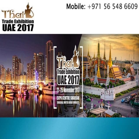 Thailand trade fair for sm es uae, | PPTX