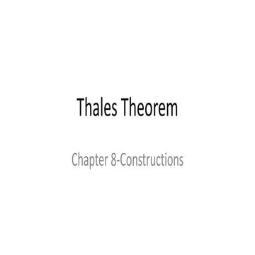 Thales Theorem-construction for grade 9 .ppt