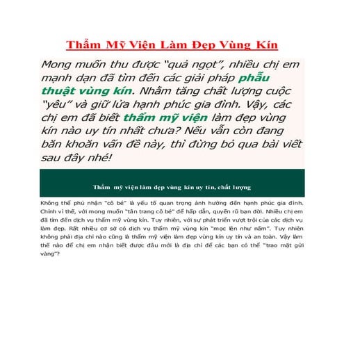 Tham my vien lam dep vung kin | PDF