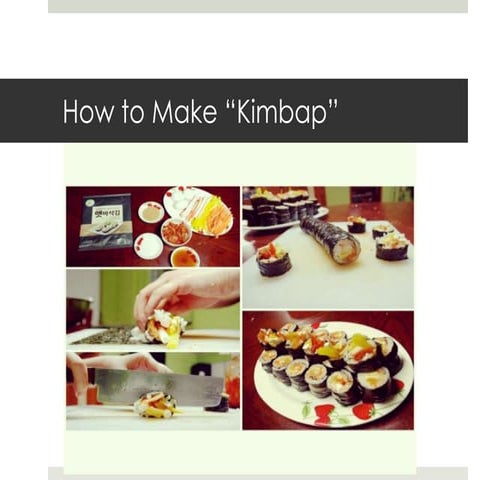 Thanh doan kimbap | PPTX