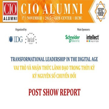 Vietnam CIO Alumni 2015 - Post-show Discovery Report - IDG Intellect ...
