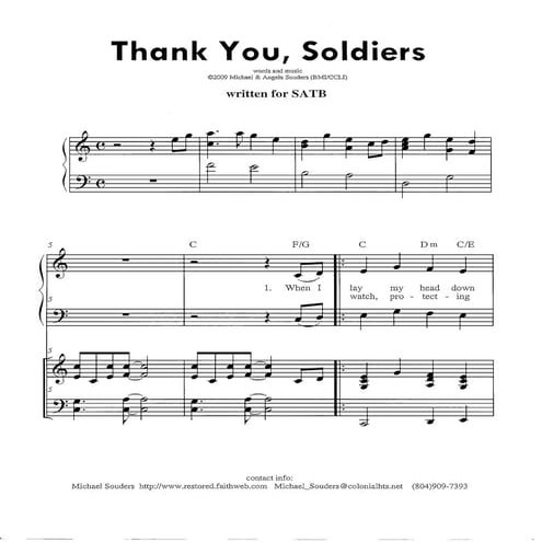 Thank You Soldiers | PDF