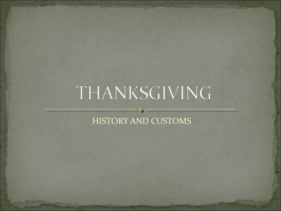 Thanksgiving | PPT