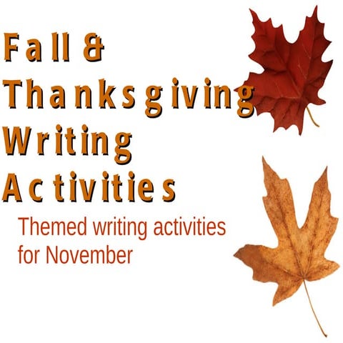Thanksgiving november-themed-writing-activities | PPT
