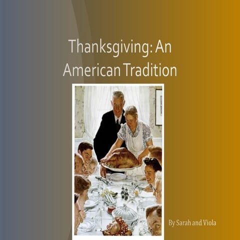 Thanksgiving1 | PPT | National & Civic Holidays | Holidays