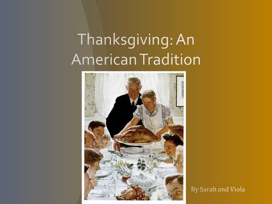Thanksgiving presentation | PPT