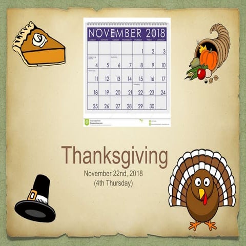 Thanksgiving ESL | PPTX