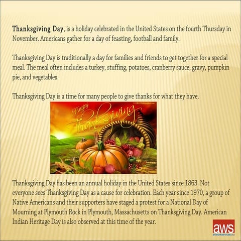 Thanksgiving from a Turkey's Perspective! | PDF