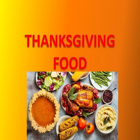 Thanksgiving Food | PPTX