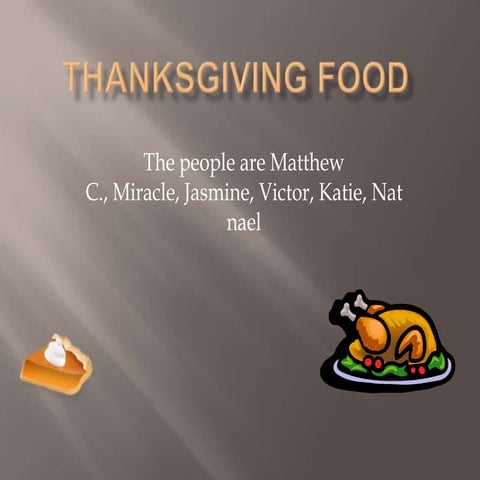 Block 2 Favorite Thanksgiving Food | PPTX