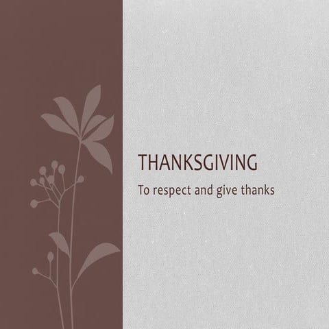 Thanksgiving presentation | PPTX