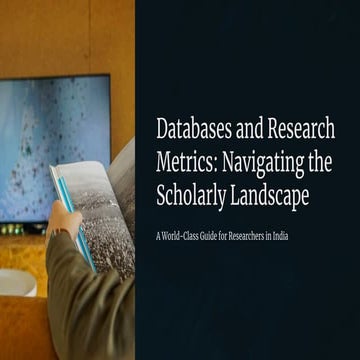 Citation Databases & Research Metrics U-4.pptx