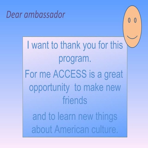 Thank you for ACCESS program | PPT