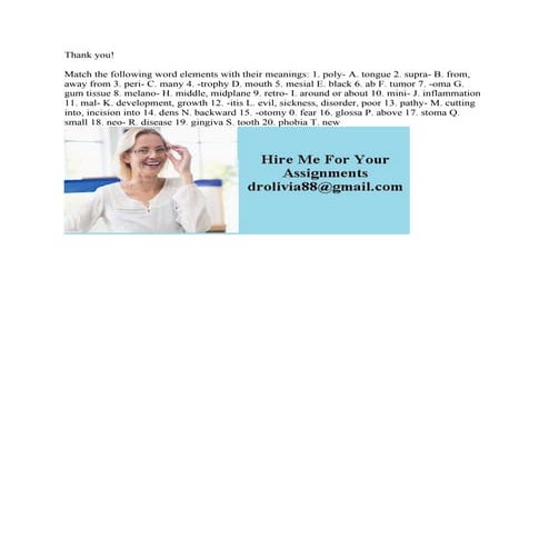 Thank you! Match the following word elements with their meanings- 1-.pdf