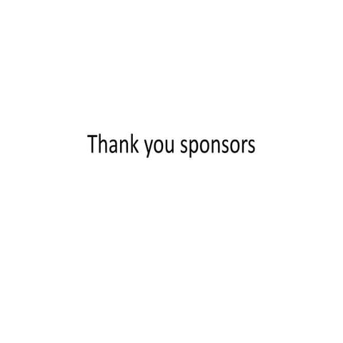 Thank you sponsors | PPTX