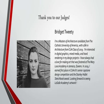 Thank you to our judges! | PPTX